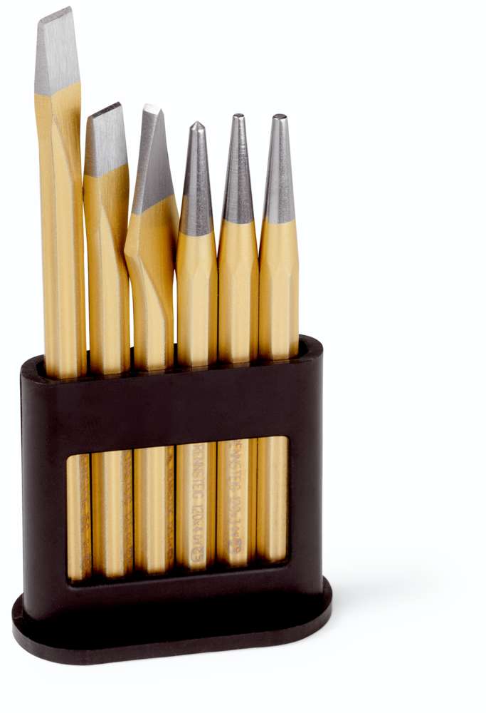 Chisel & Punch Set 6pc in Plastic Stand (Rennsteig) – PiranhaTools