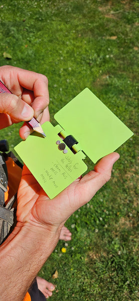 "The Quarto" super lightweight metal notepad "Fairway" (Quarto ...