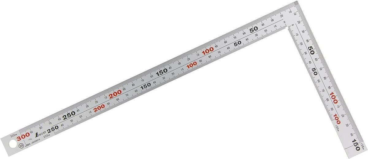 Traditional Japanese Carpenter's "Sashigane" Square 300mm/150mm (Shinw ...