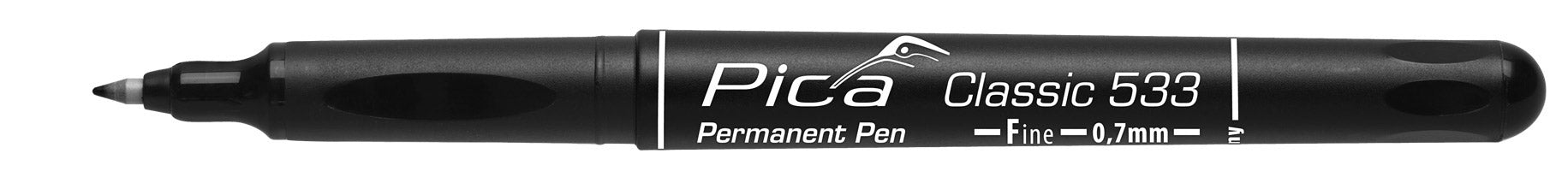 Pica Classic 533 Permanent Pen Black fine tip 0.7mm (PICA-Marker ...