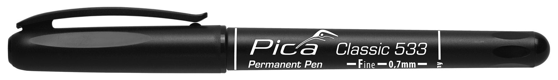 Pica Classic 533 Permanent Pen Black fine tip 0.7mm (PICA-Marker ...